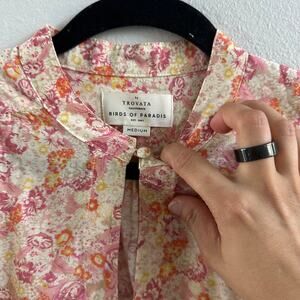 Trovata | Tops | Trovata Birds Of Paradise Bailey Floral V Neck Long ...